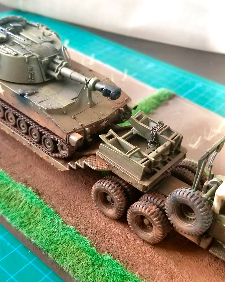 1/72 scale vignette, M123 & M109 combination somewhere in Vietnam (by Burak Özdil) – Ivan ...